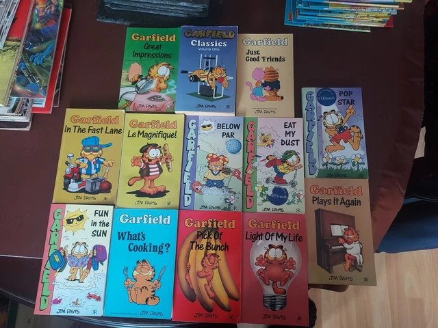 GARFIELD PAPERBACK COMIC Strip Books by Jim Davis 13 Books very good ...