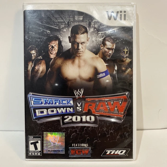 WWE SMACKDOWN VS. Raw 2010 Featuring ECW (Nintendo Wii, 2009) CIB $9.99 ...
