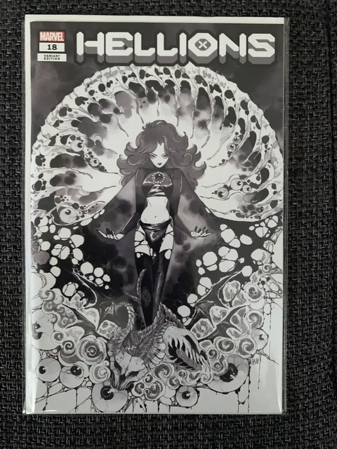 HELLIONS #18 PEACH Momoko UK Exclusive Sketch Variant Cover (Marvel ...