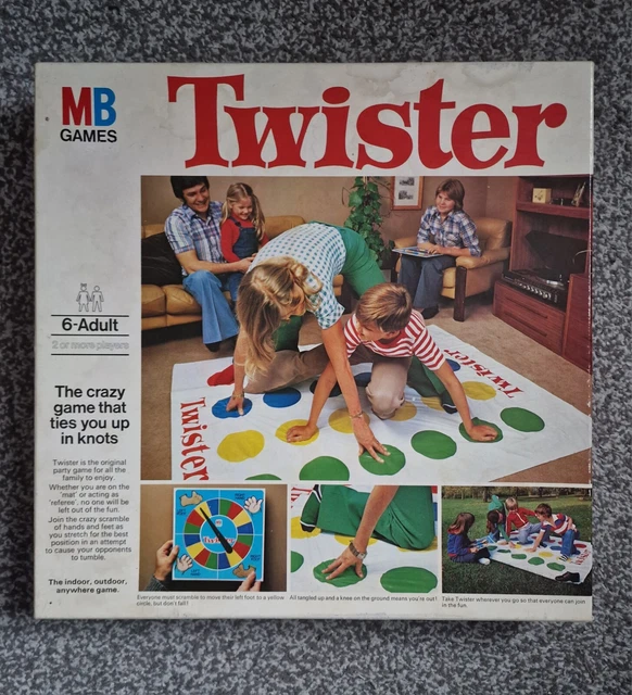 VINTAGE 1977 MB Games TWISTER Game Activity Board Game £11.29 - PicClick UK