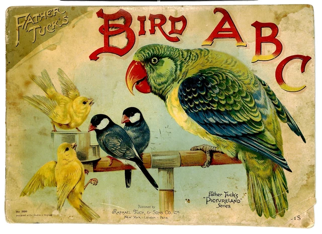BIRD ABC BOOK FATHER TUCK'S PICTURELAND SERIES, Tuck 5090 $55.00 ...