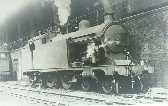 RAILWAY PHOTO LNER 2145 Steam Locomotive at Heaton Now Rebuilt as Class ...