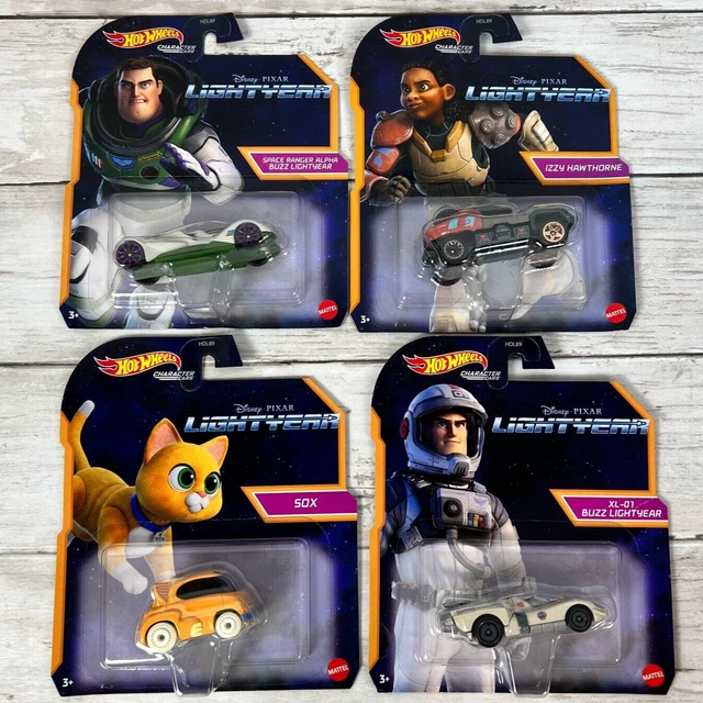 HOT WHEELS BUZZ Lightyear Disney Pixar Character Cars Lot of 4 Mattel ...