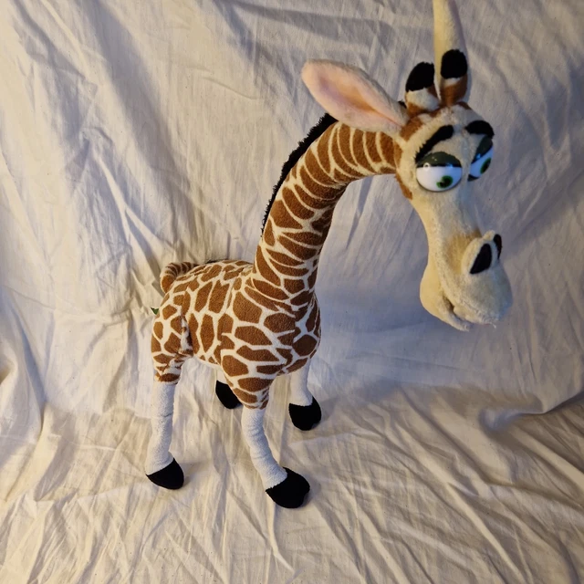 DREAMWORKS MADAGASCAR MELMAN POSABLE GIRAFFE original film 2004 SOFT ...