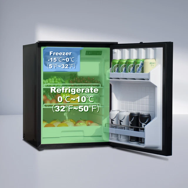 85L DC12/24V CAMPERVAN Caravan Motorhome Compressor Refrigerator Fridge ...