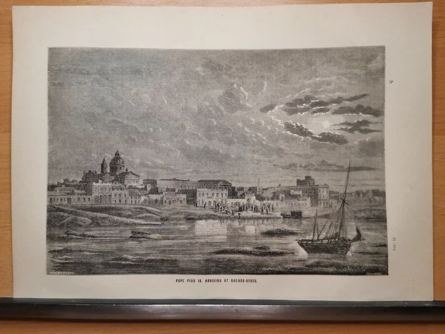 ILLUSTRAZIONE ORIGINALE DEL 1862 incisione su rame stampa artistica ...