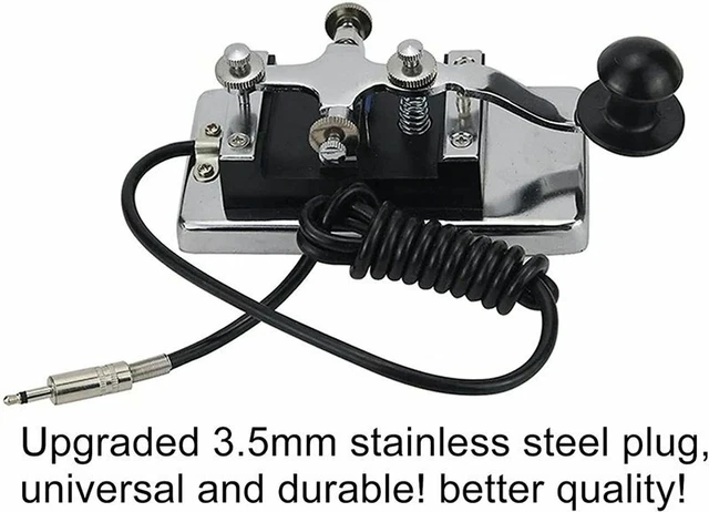New Morse Code Trainer Shortwave Radio Telegraph Key Cw Radio K4 Heavy