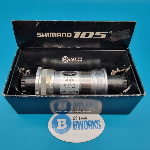 SHIMANO 105 BB-5500 68x118.5mm Octalink V1 Spline English Bottom ...