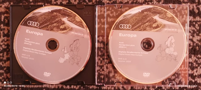 ORIGINAL AUDI (SEAT) Navigation DVD plus RNS-E 2020 West+Ost Europa ...