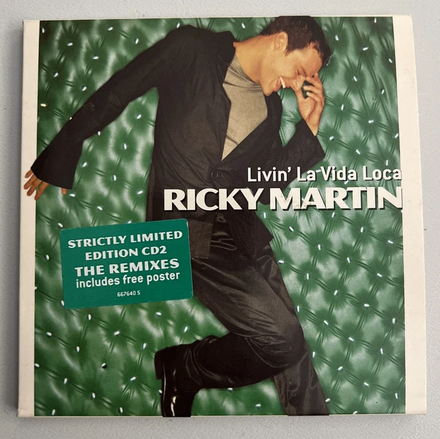 RICKY MARTIN LIVIN' La Vida Loca (CD 2) CD Single CDS 1999 RARE AFFICHE ...