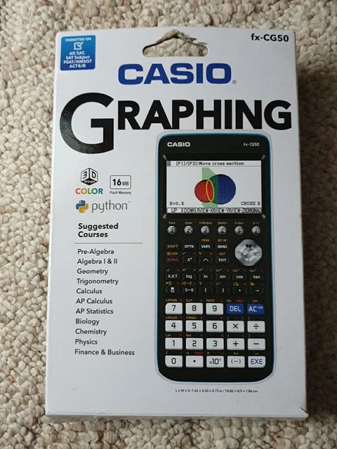 CASIO FX-CG50 GRAPHING Calculator Python - Brand New OPEN BOX ! $48.00 ...
