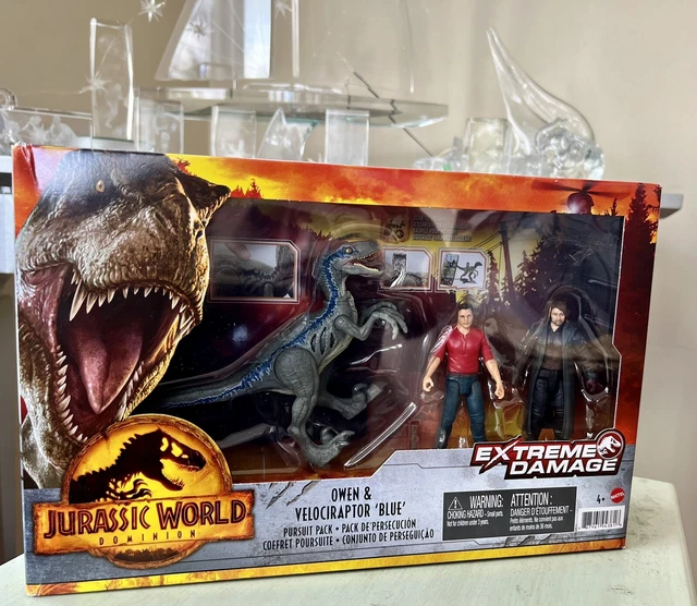 JURASSIC WORLD DOMINION Extreme Damage Owen Rain Blue Action Figure ...