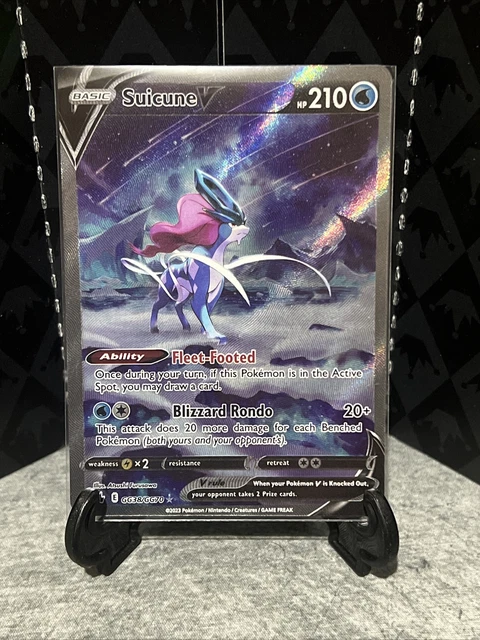 POKÉMON TCG SUICUNE V Crown Zenith: Galarian Gallery GG38/GG70 Holo ...