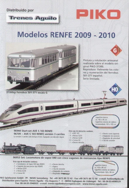 CATALOGO PIKO 2009-2010 Modelos RENFE G HO Modelos Españoles SP aa EUR ...