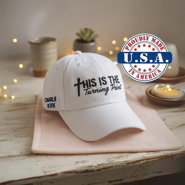 CHARLIE KIRK THIS Is Turning Point Embroidered Classic Hat, Memorial ...