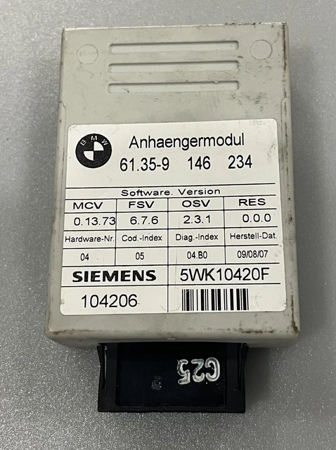 BMW OEM AHM3 Trailer Towing Control Module ECU 9146234 $119.99 ...