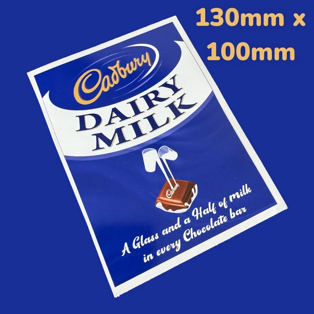 CADBURYS CHOCOLATE DAIRY Milk Vintage Sweet Wrapper Classic Vinyl ...