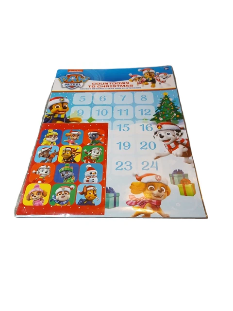 PAW PATROL COUNTDOWN to Christmas Advent Reward Chart £3.99 - PicClick UK