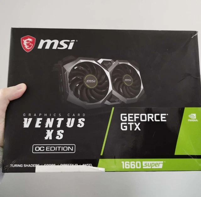 MSI VENTUS XS OC Edition 1660 Super Geforce GTX Nvidia UK GPU Graphics ...