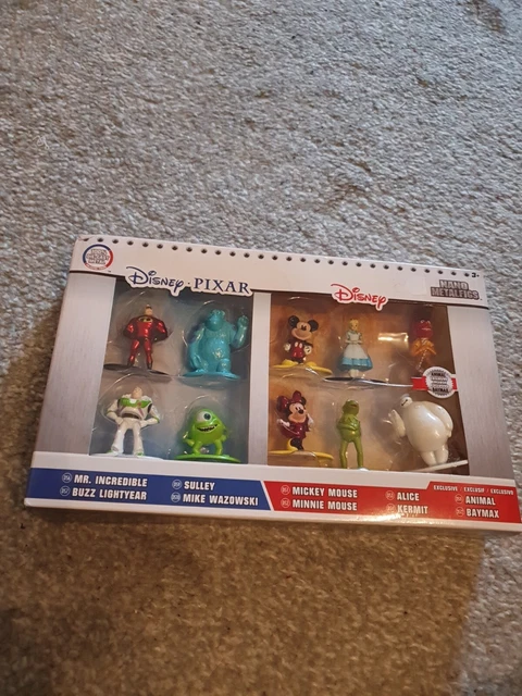 DISNEY PIXAR FIGURES Nano Metalfigs 10 Figure Pack Die Cast Metal ...