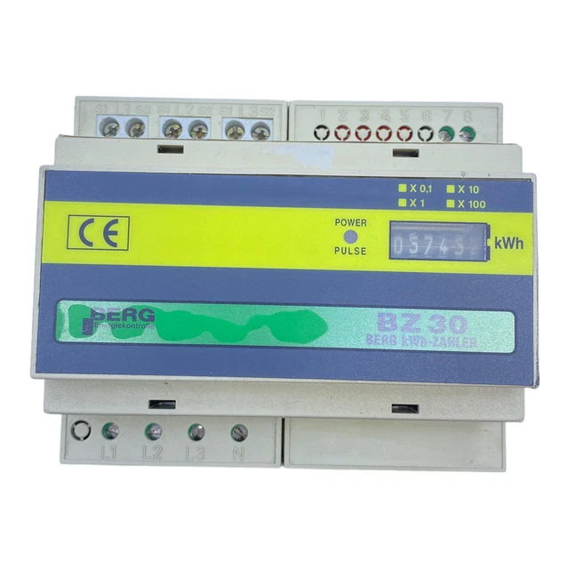BERG BZ-30/5A-M COMPTEUR Électrique pour Le Utilisation 3x230/400V AC Bz-30/5a-m EUR 59,29 ...