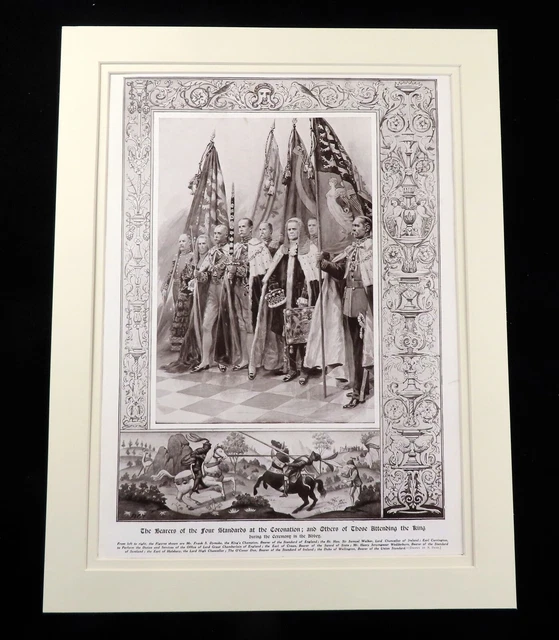 KING GEORGE V Royal Standard Drapeau Couronnement Ceremonie Forme ...