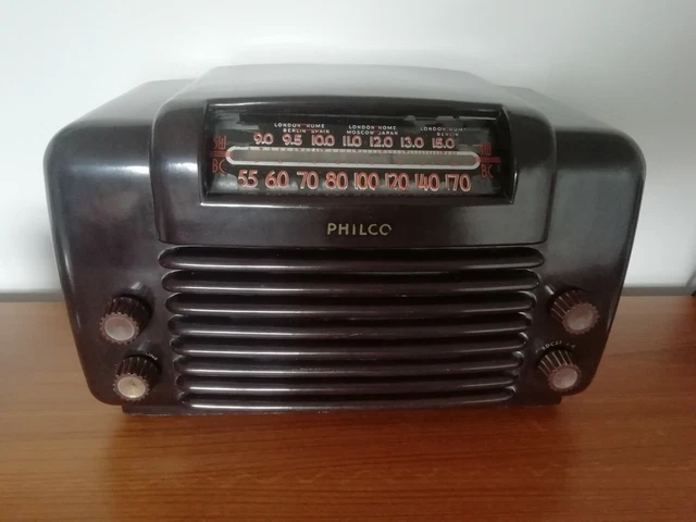 PHILCO VINTAGE RADIO Bakelite Brown 1950's model 48-464 £85.00 ...