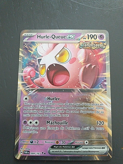 CARTE POKÉMON HURLE-QUEUE EX 094/167 EV06 Mascarade Crépusculaire EUR 2 ...
