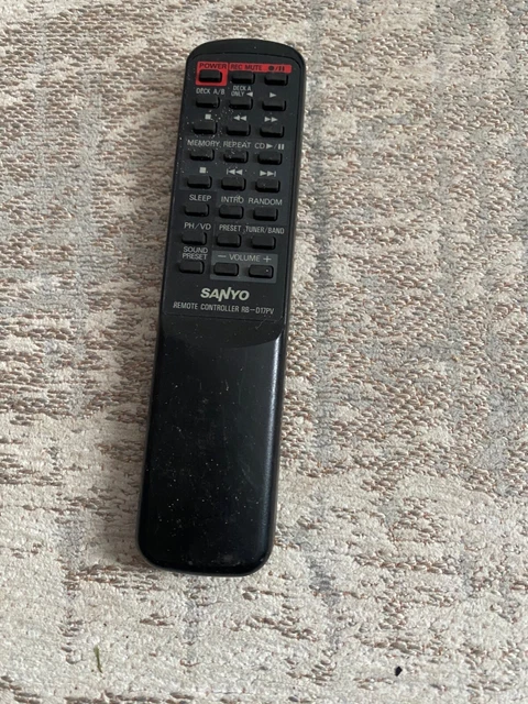 GENUINE SANYO RB-D17PV Hifi Remote Control Handset - E1B3Y699D £6.76 ...