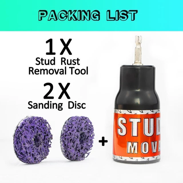 STUD CLEANER RUST Removal Tool Impact Drive Hub With NICE Hot Grinding ...