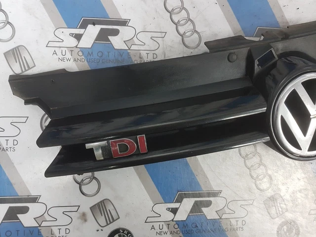 GENUINE VW GOLF MK4 Front Grille & Badge in Black Pearl - LC9Z - 1J0 ...