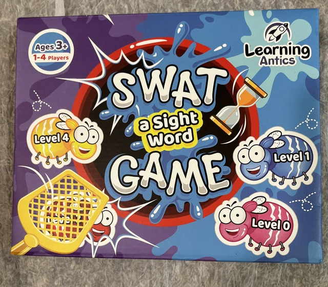 LEARNING GAME FOR Ages 3 And Up Swat A Dight Word Game New £18.88 ...