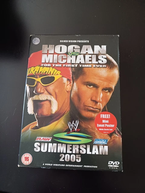 WWE SUMMERSLAM 2005 Hogan Vs Michaels Dvd With Mini Poster £20.00 - PicClick UK