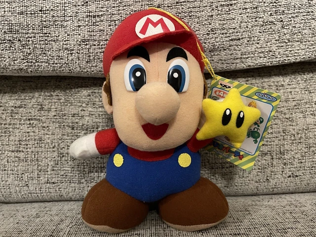 VINTAGE SUPER MARIO Party 8 Inch Mario Plush Toy Banpresto 1999 Rare ...
