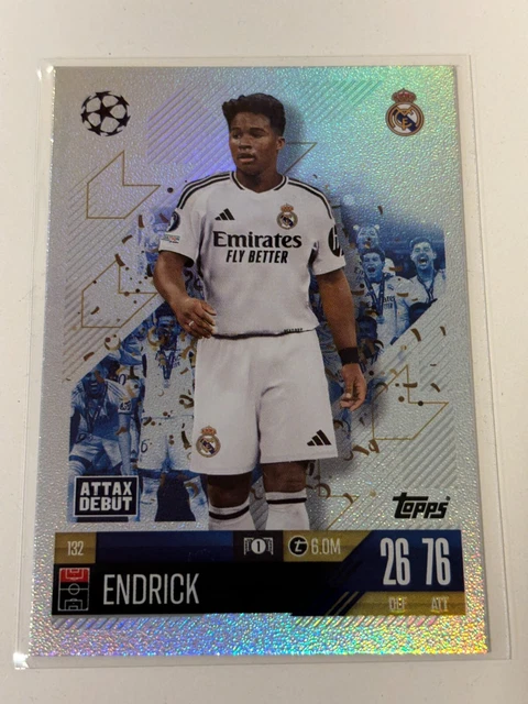 MATCH ATTAX DEBUT 2024-25 Endrick Real Madrid Attax Debutto RC Rookie ...