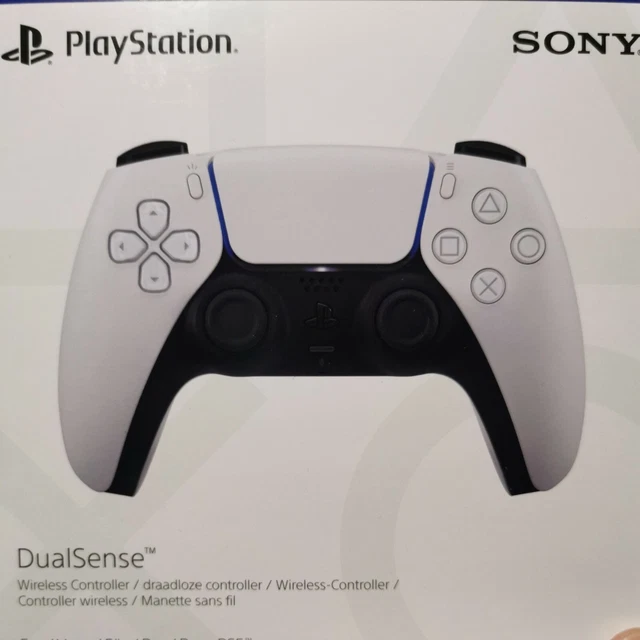 PS5 - CUSTOM DualSense Wireless Controller (PlayStation 5) White / Grey ...