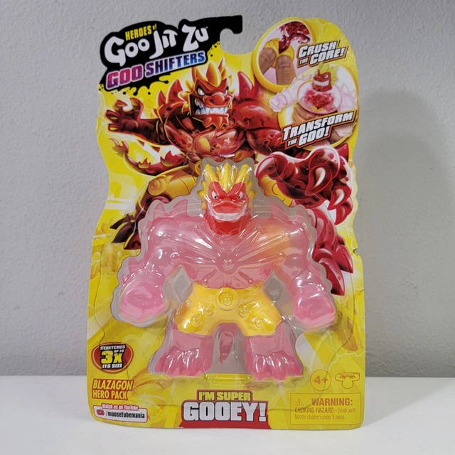 HEROES OF GOO Jit Zu Goo Shifters Blazagon Hero Super Gooey Stretchy ...