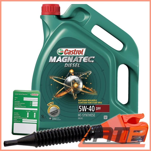 5 LITRE CASTROL Magnatec Diesel 5W-40 Dpf Engine Oil For Ford Wss-M2C ...