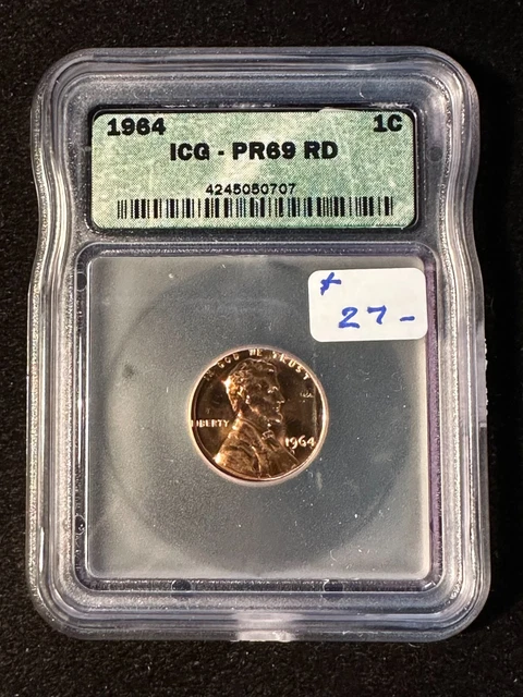 1964 LINCOLN MEMORIAL Cent Icg Pr69 Rd 707 £19.53 - PicClick UK