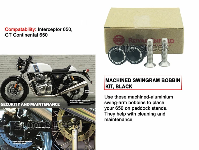 GENUINE ROYAL ENFIELD Twins GT 650 Continental Machined Swingarm Bobbin ...