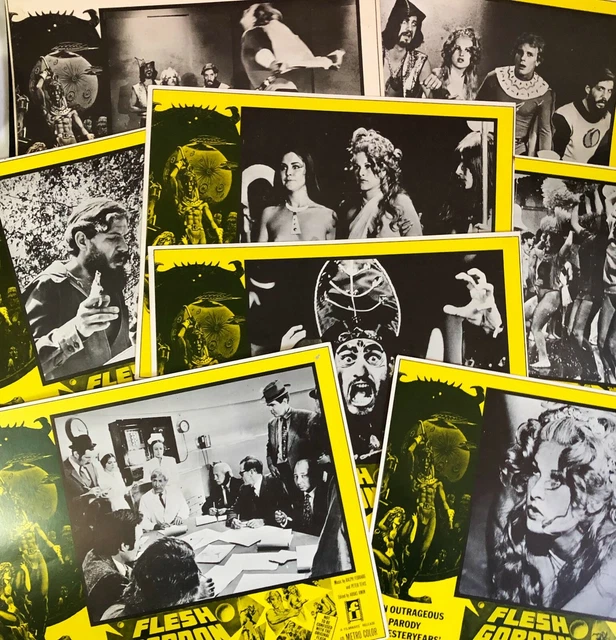 RARE VINTAGE FLESH Gordon 1974 Original Australian Lobby Card Set of 8 ...