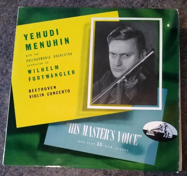 YEHUDI MENUHIN/WILHELM FURTWANGLER Beethoven Violin Concerto UK MONO LP ALP 1100 EUR 9,43 ...