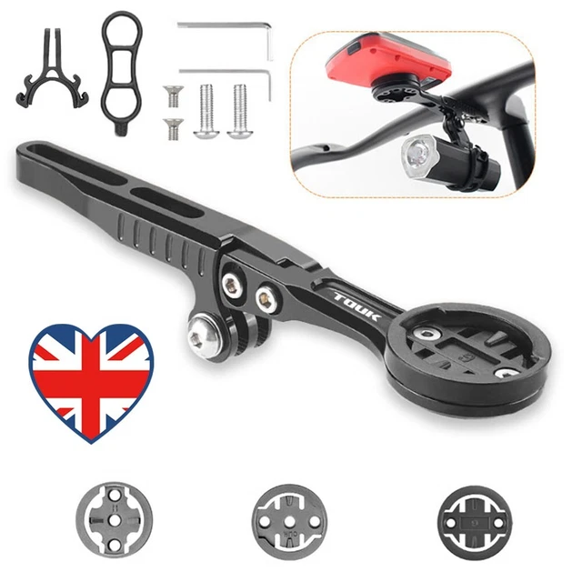 BIKE INTEGRATED HANDLEBAR Computer Mount Adjustable Angle for Garmin ...