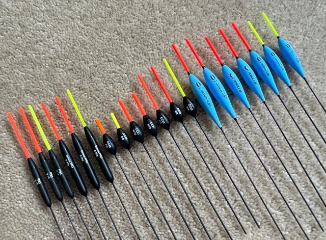 20X NEW SENSAS desque match fishing pole floats (C12) £25.00 - PicClick UK