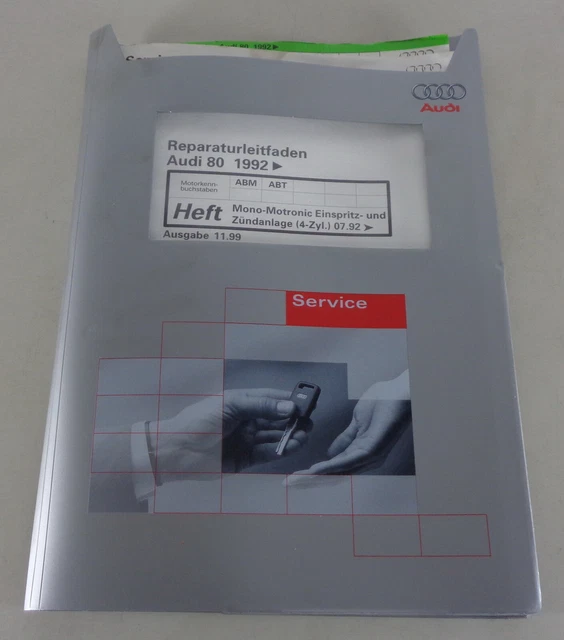 Manuel Audi 80 B4 Mono Motronic Injection Et Dispositif Dallumage 4 Cylindre Eur 22 32