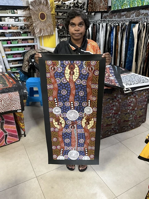 ALIARA BIRD MPETYANE Aboriginal Artist SPIRITUAL DANCING LADIIES ...