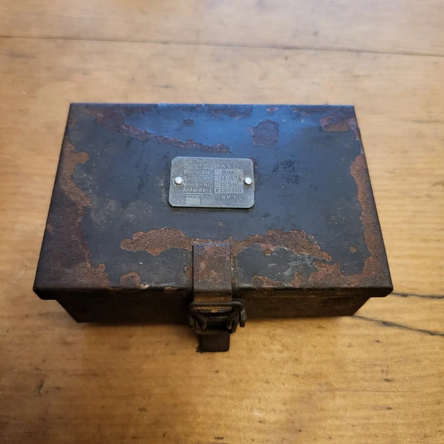 WW2 LUFTWAFFE BATTERY Box And Data Plate £90.00 - PicClick UK