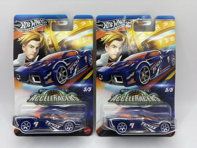 2025 HOT WHEELS Silver Series Acceleracers Revert 5/5 Metal Base Lot of ...
