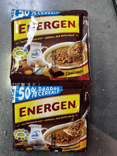 ENERGEN CHOCOLATE FLAVOUR - (40g x 10 sachets) 400g net wt. £5.97 ...