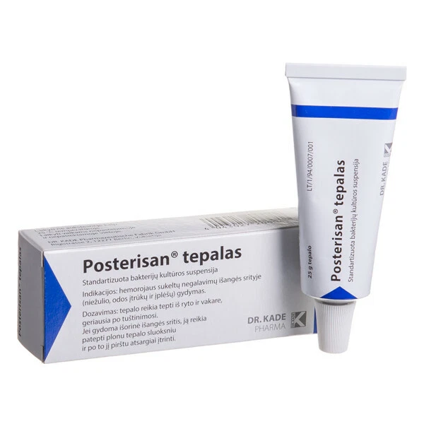 POSTERISAN FORTE OINTMENT Hemorrhoids Treatment Suppositories Anus ...